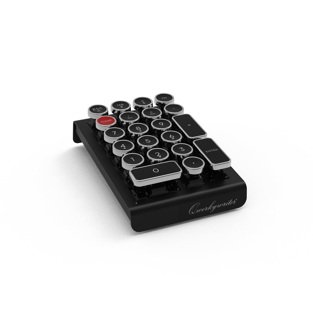 BLACK CHROME QWERKYWRITER® NUMKEY NUMPAD